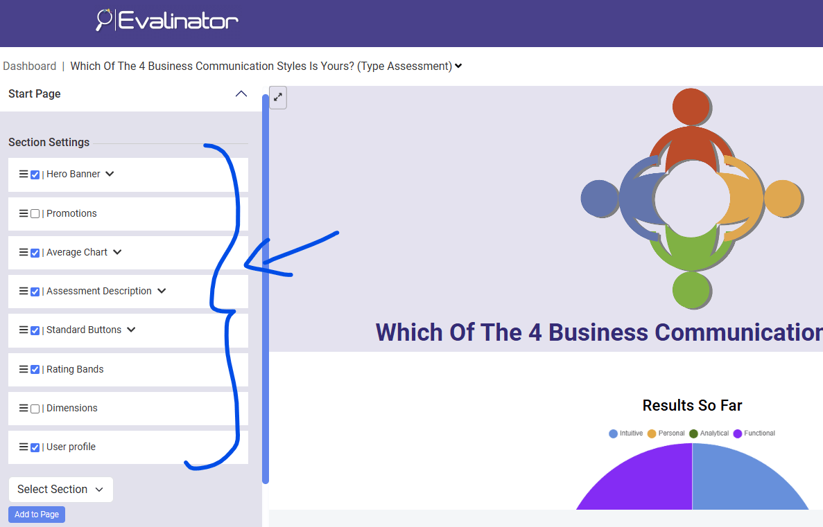 Customizable Quiz Landing and Results Pages - Evalinator